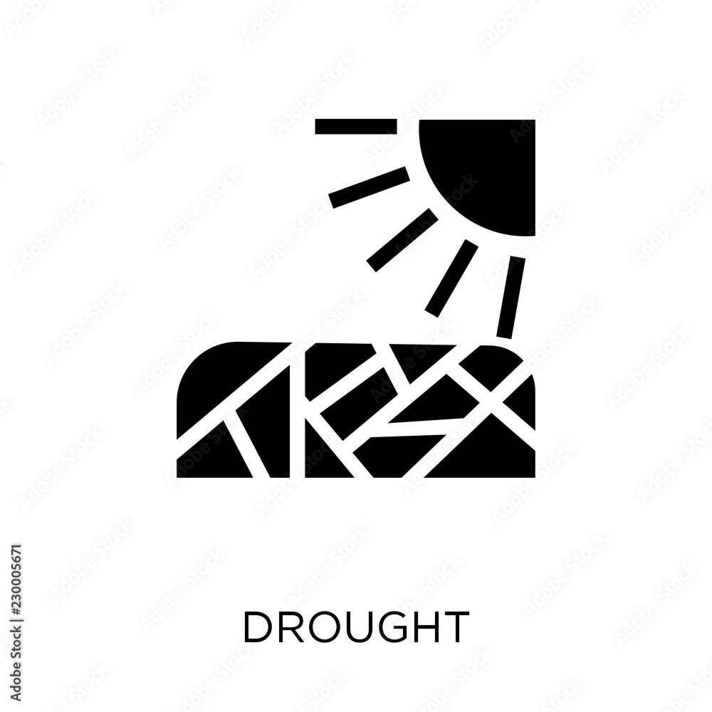 Drought icon. Drought symbol design from Weather collection. Stock Vector | Adobe Stock