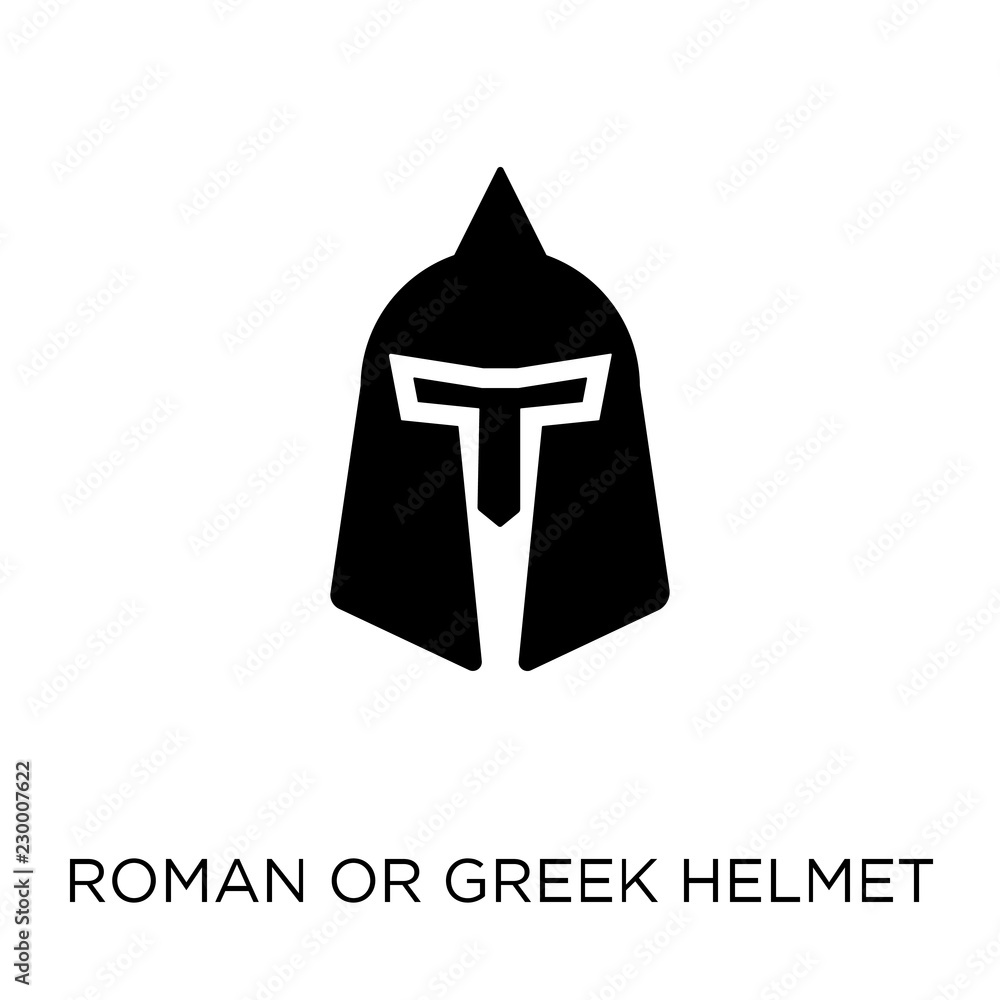 roman or greek Helmet icon. roman or greek Helmet symbol design from ...