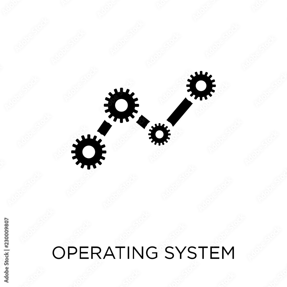 Operating system icon. Operating system symbol design from Programming ...