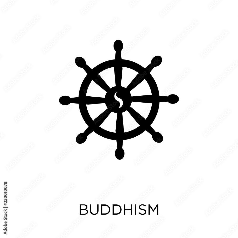 Buddhism icon. Buddhism symbol design from Religion collection. Stock ...