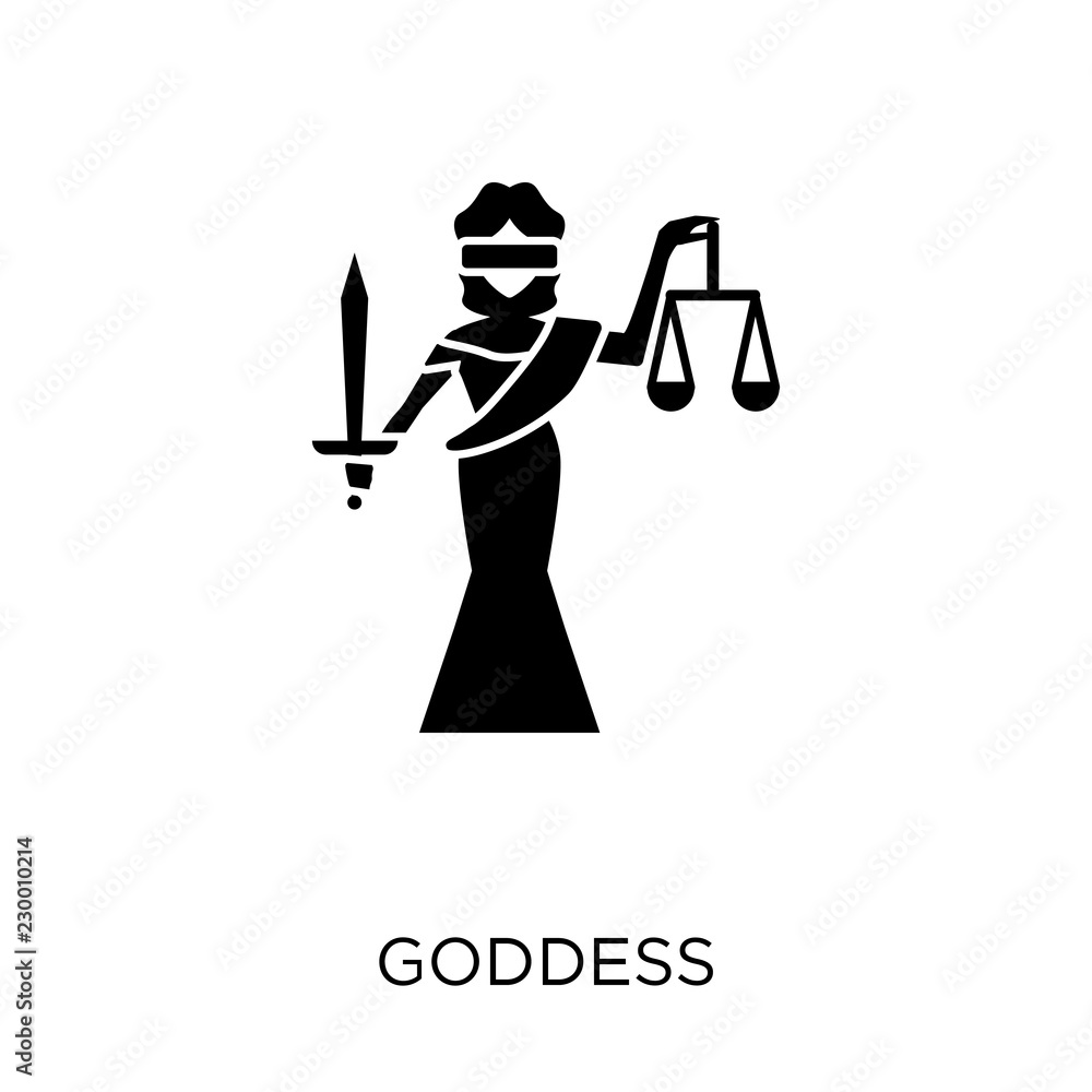 Goddess icon. Goddess symbol design from Religion collection. Stock ...