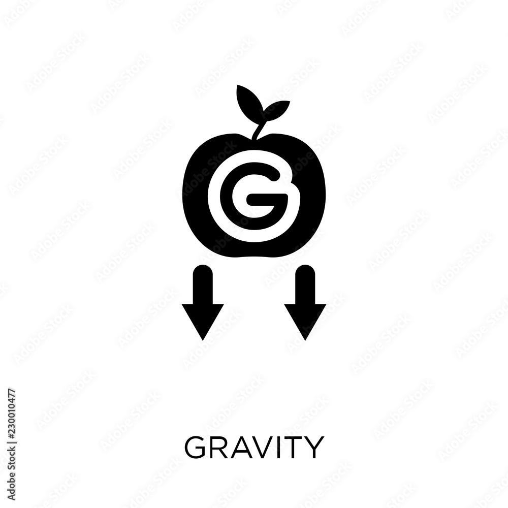 Gravity icon. Gravity symbol design from Science collection. Stock ...