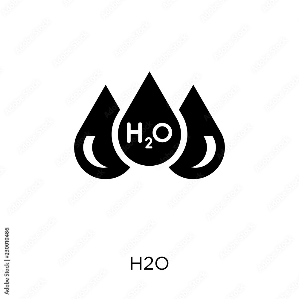 H2o icon. H2o symbol design from Science collection. Stock Vector ...