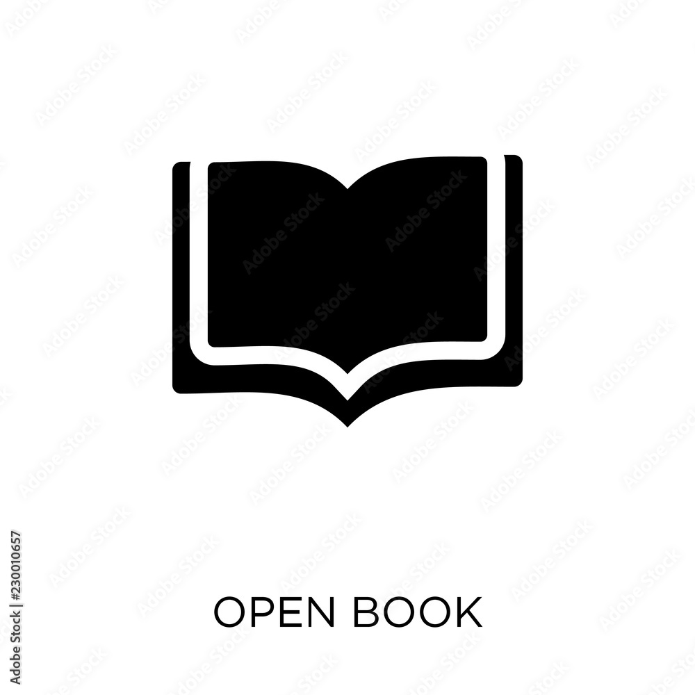 Open Book icon. Open Book symbol design from Science collection. Stock ...