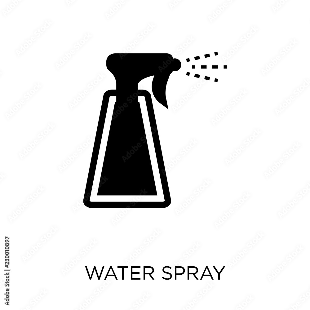 Vetor de Water spray icon. Water spray symbol design from Sew ...