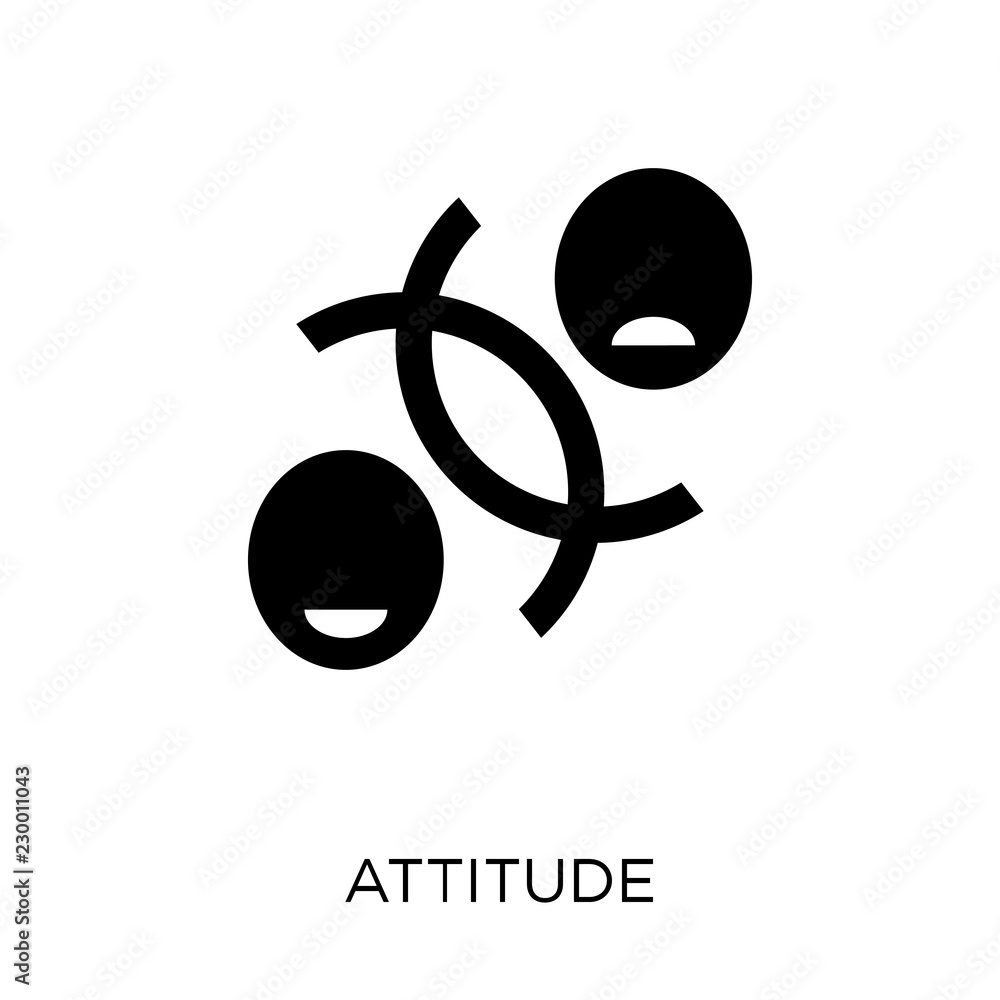 Attitude icon. Attitude symbol design from Startup collection. Stock ...