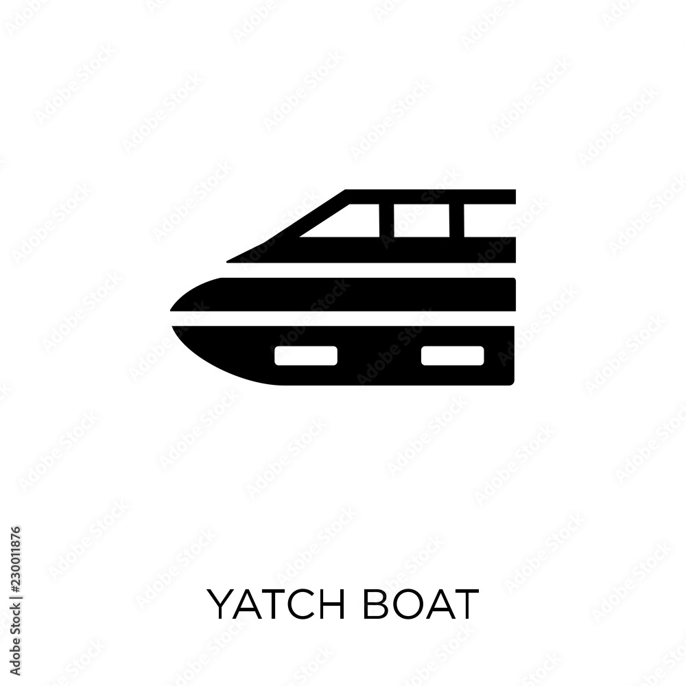 Yatch boat icon. Yatch boat symbol design from Summer collection. Stock ...
