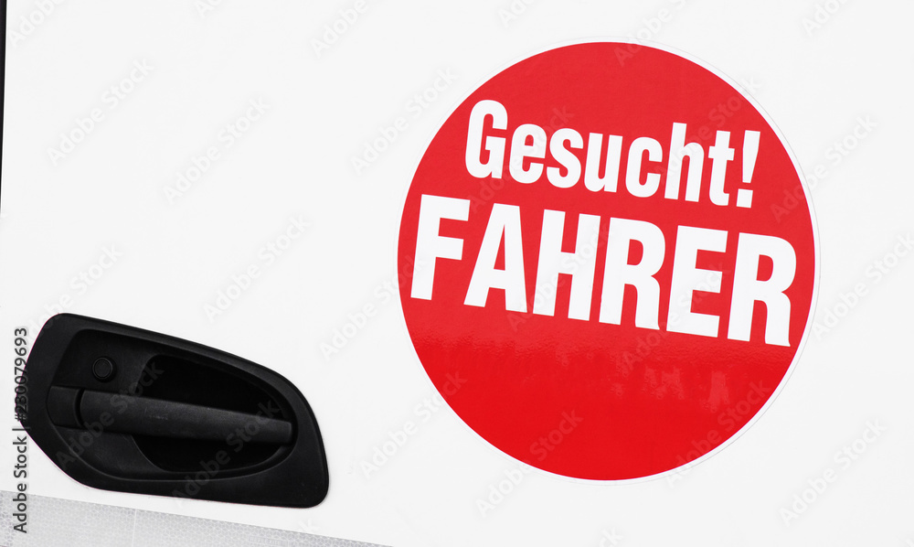 Fahrer gesucht Stock-Foto | Adobe Stock