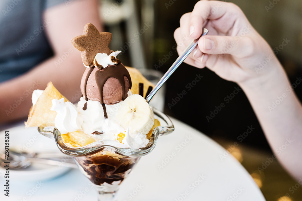 Japanese Ice Cream Sundae