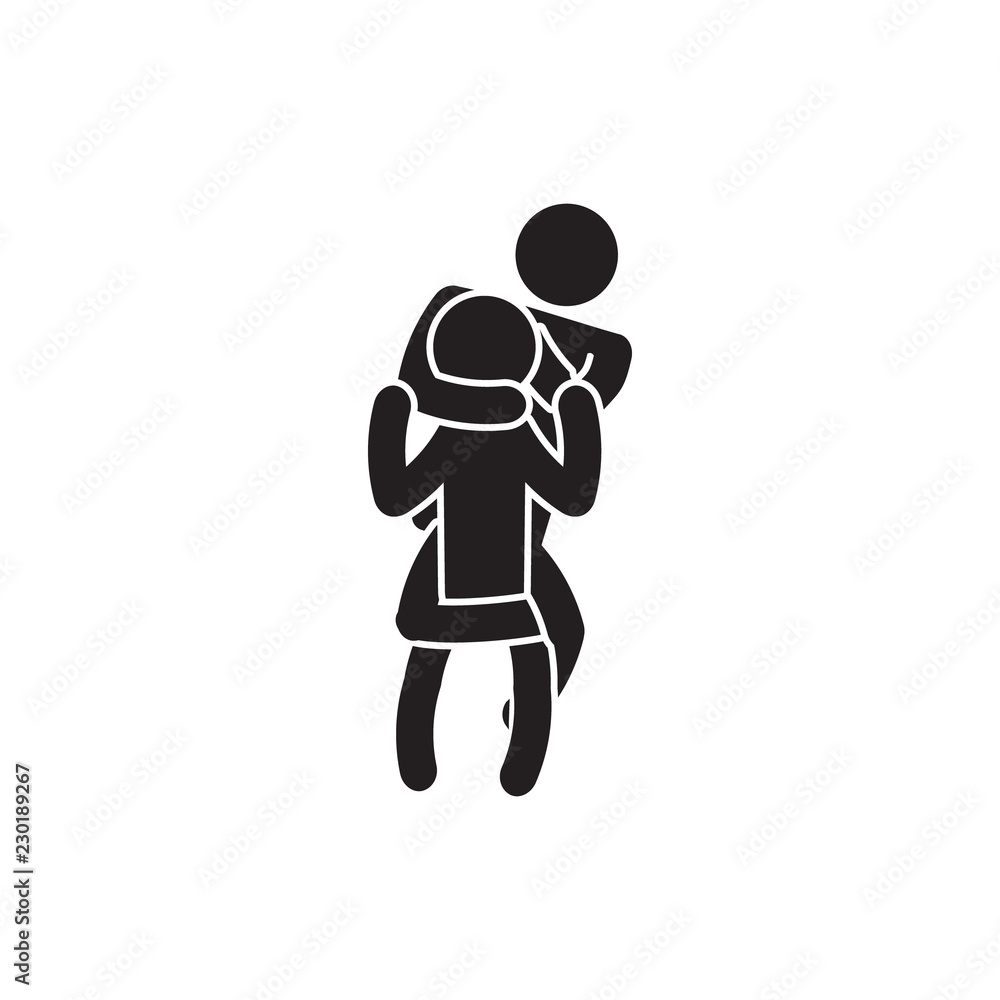 Rear naked choke icon. Person choking icon. Vector. Stock Vector ...