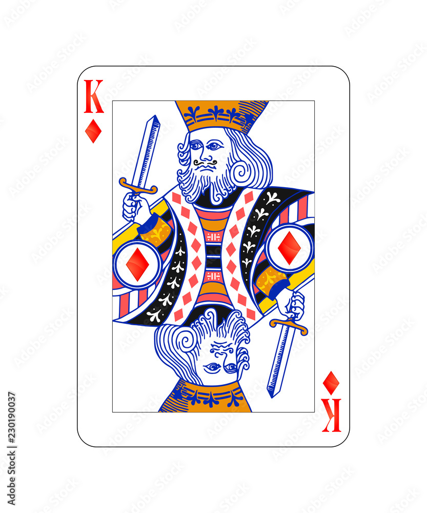 Playing Card King Diamonds