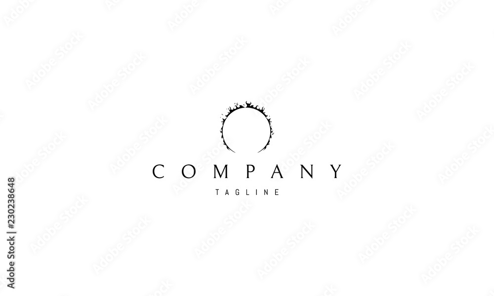 Eclipse Sun vector logo image Stock Vector | Adobe Stock