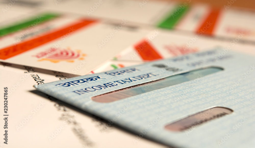 Aadhaar card and pan card which are issued by Government of India as an ...
