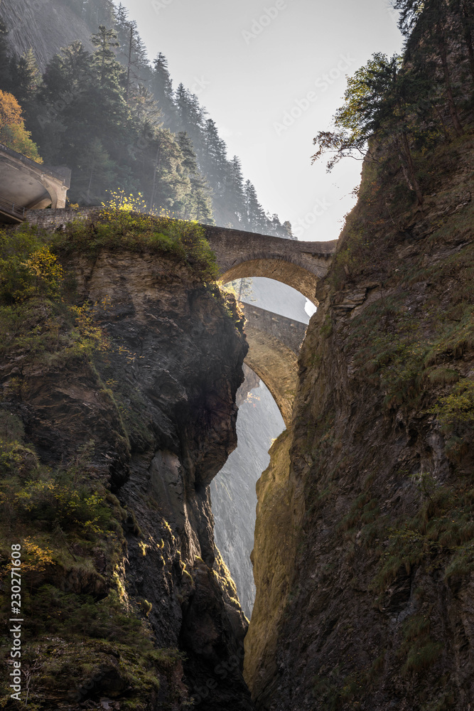 Viamala Schlucht in der Schweiz Stock Photo | Adobe Stock