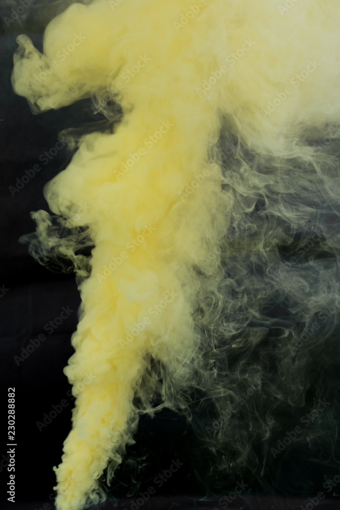 Yellow Smoke Bomb Overlays Stock Photo | Adobe Stock