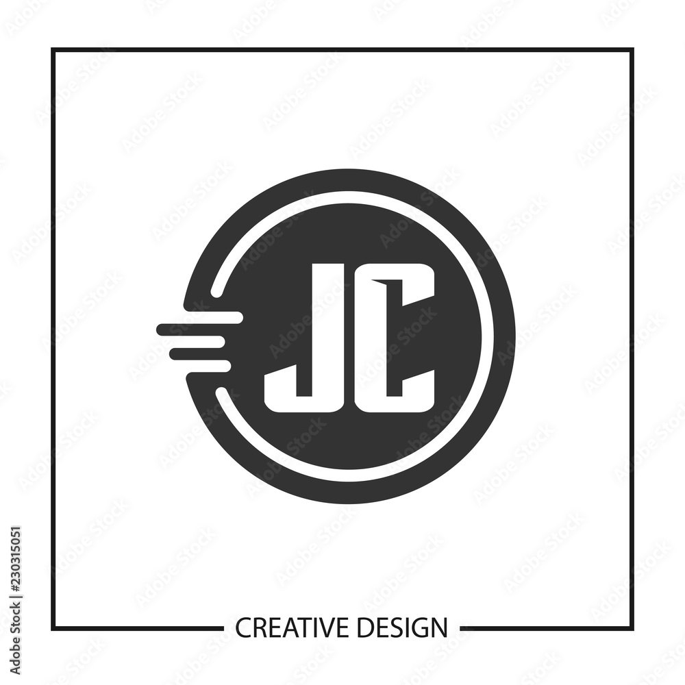 Initial JC Letter Logo Template Design Stock Vector | Adobe Stock