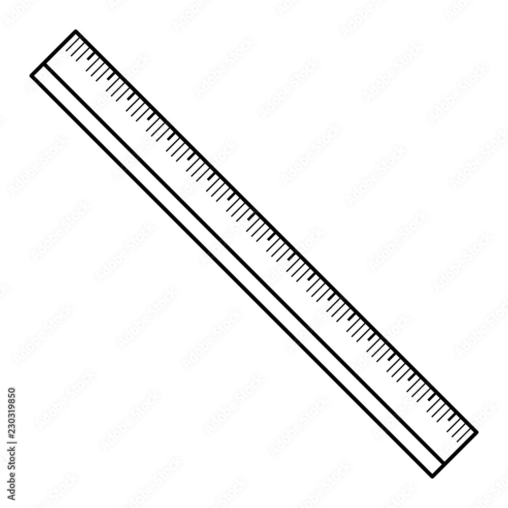 Cm ruler icon. Outline cm ruler vector icon for web design isolated on ...