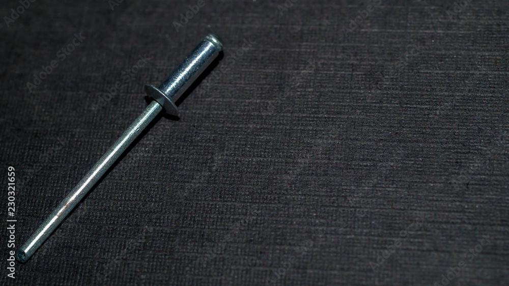 metal blind rivet. construction and industrial background Stock Photo ...