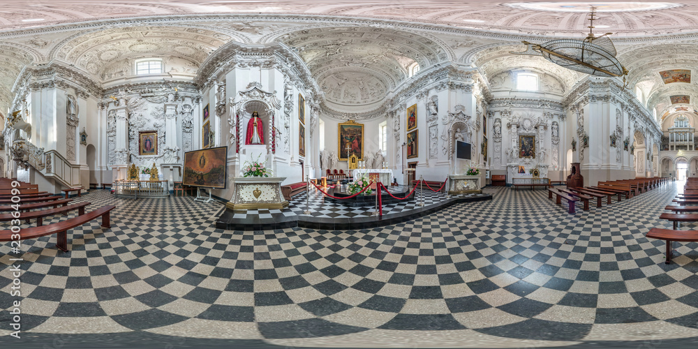 full seamless spherical panorama 360 by 180 degrees angle view interior ...