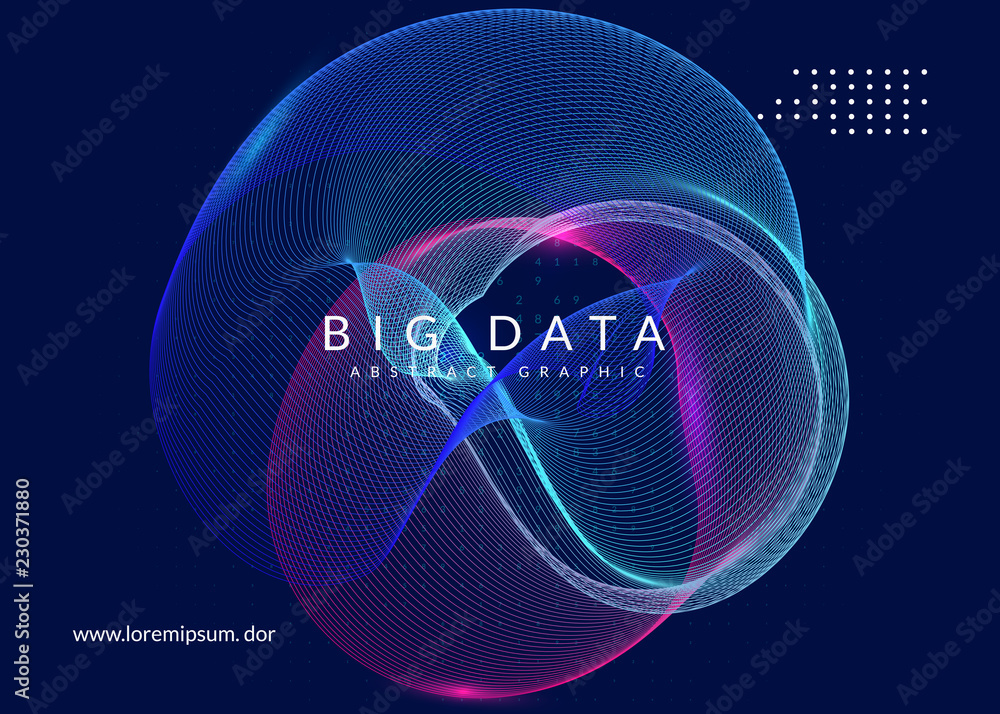 Artificial intelligence background. Technology for big data ...