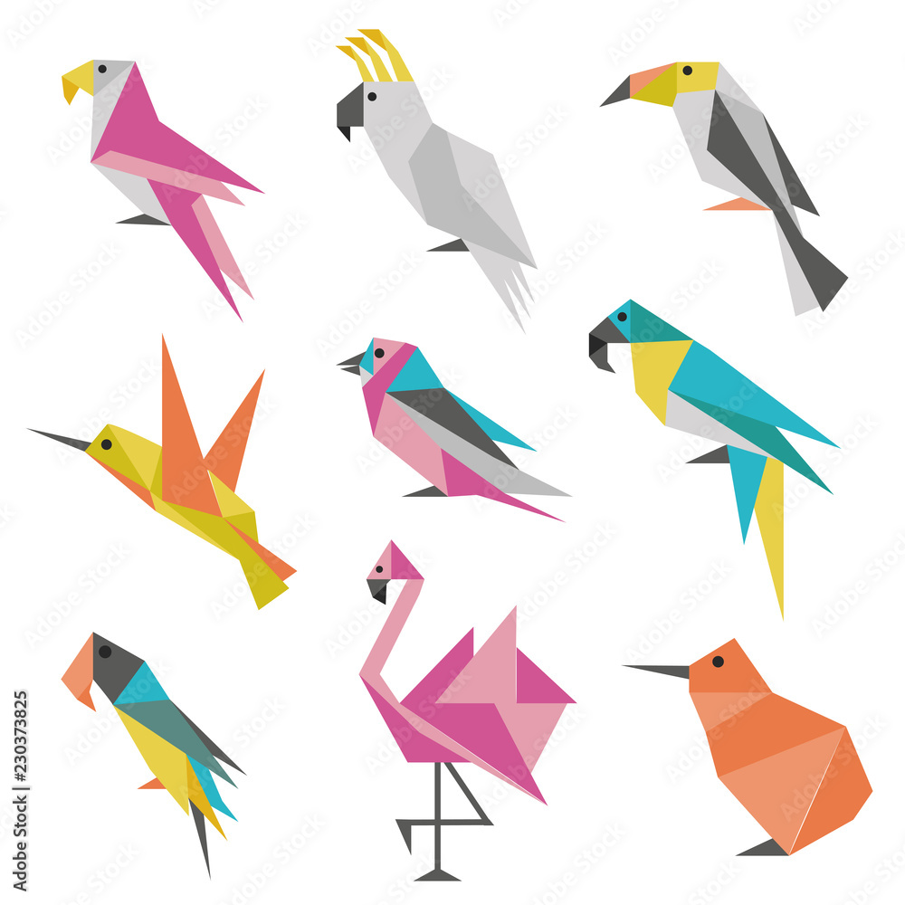 Geometric Bird Design
