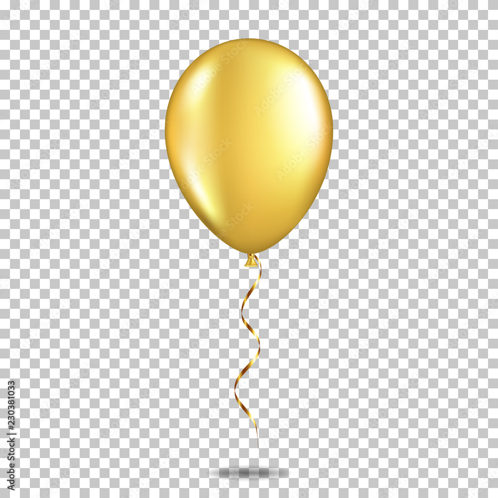 Realistic transparent balloon, isolated Stock Vector | Adobe Stock