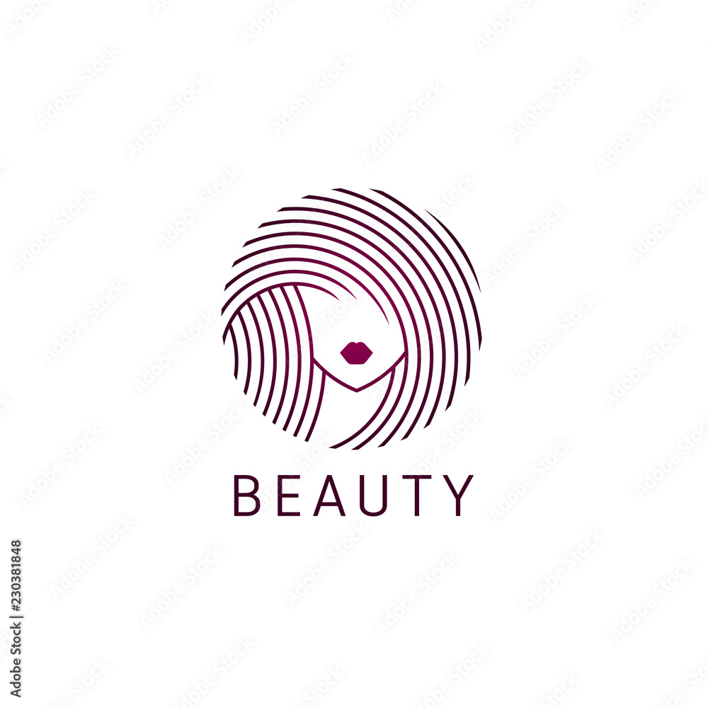 Vector logo design for beauty salon, hair salon, cosmetic Stock Vector ...
