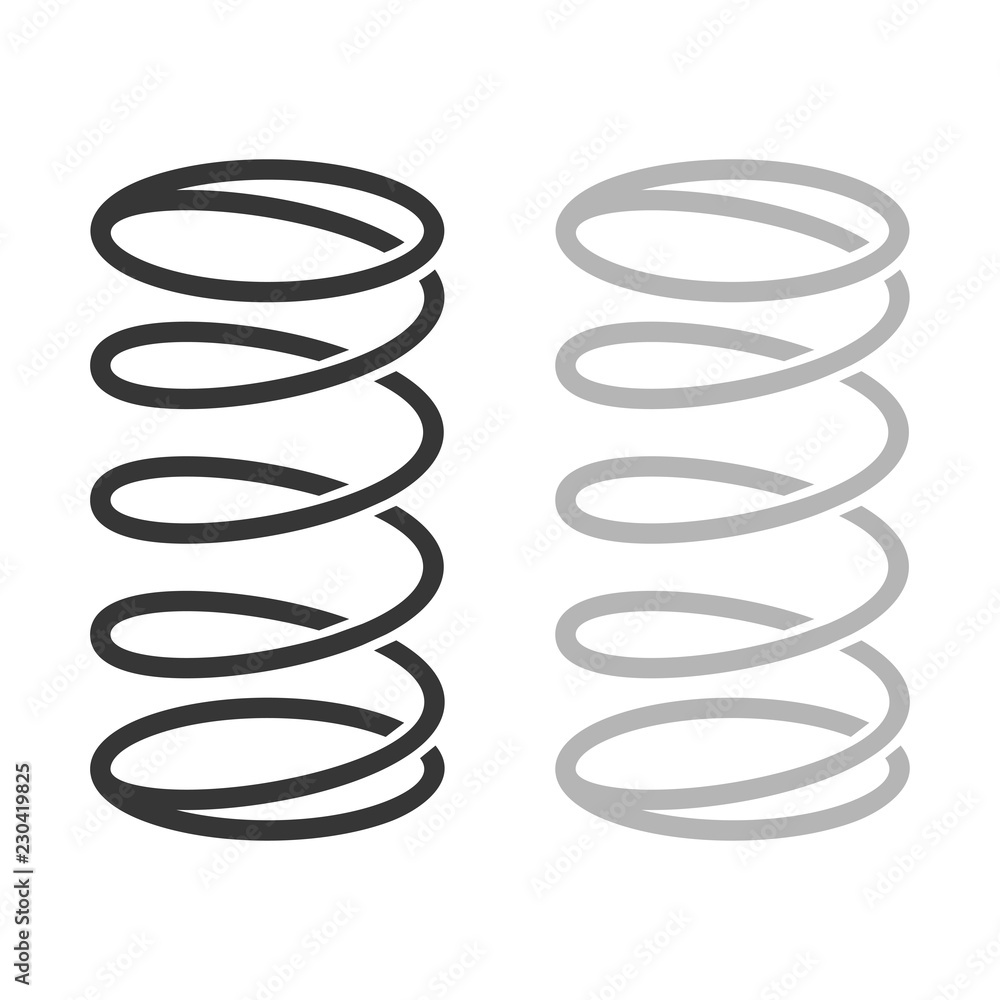 Mattress Spring Set on White Background. Vector Stock Vector | Adobe Stock
