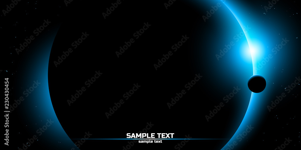 minimal space design, simple astronomy background Stock Vector | Adobe ...