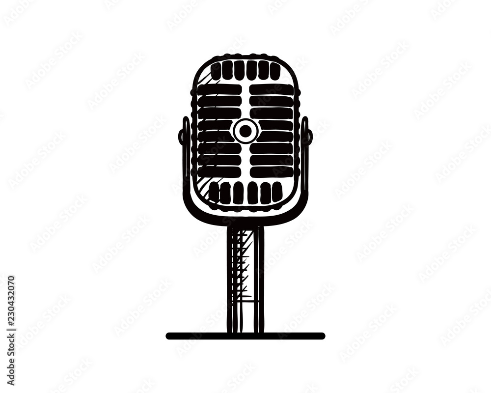 Microphone Drawing Symbol