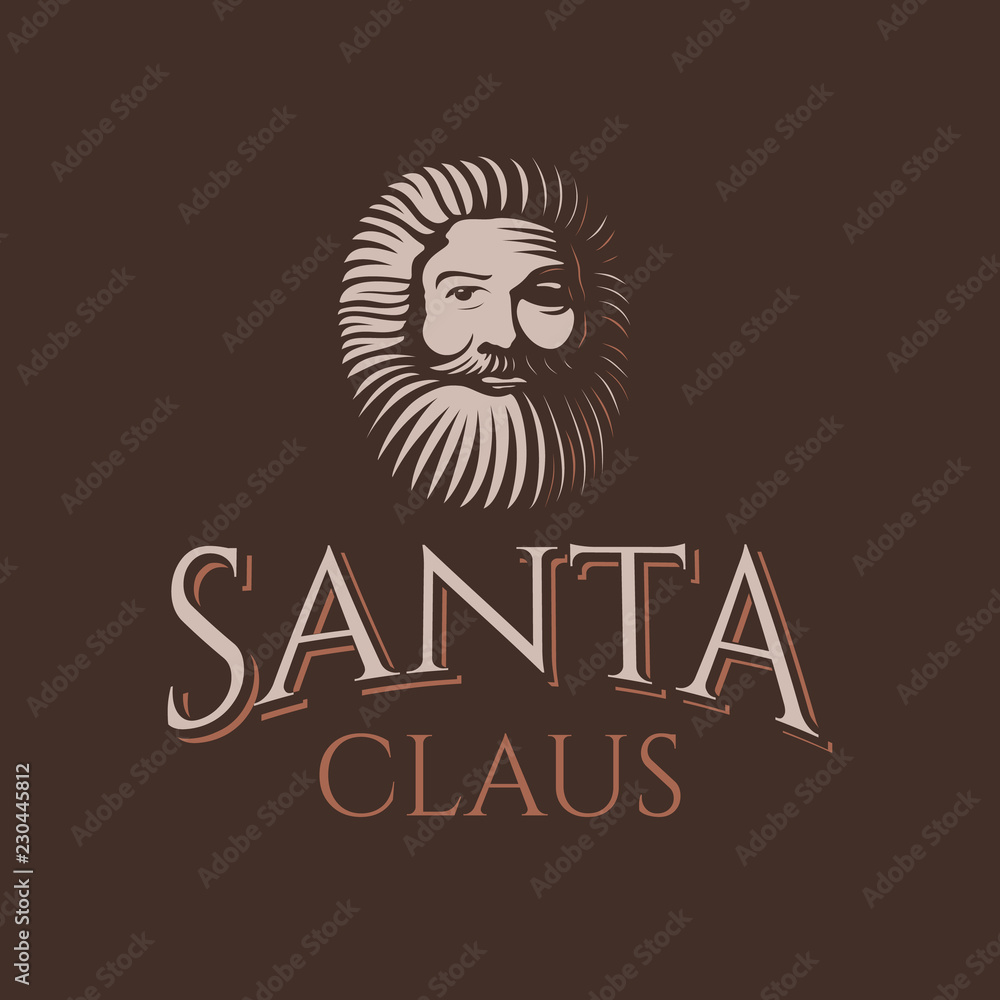 Classic Santa Outline