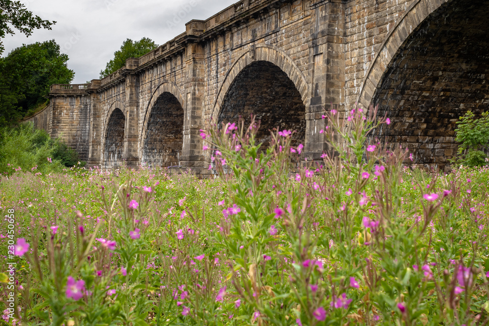 Lune Aqueduct - built in 1797 to carry the Lancaster Canal over the ...