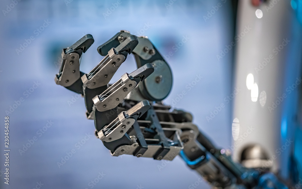 Robotic Hand Mechanism With A DC Servo Motors, Tendon Actuator And ...