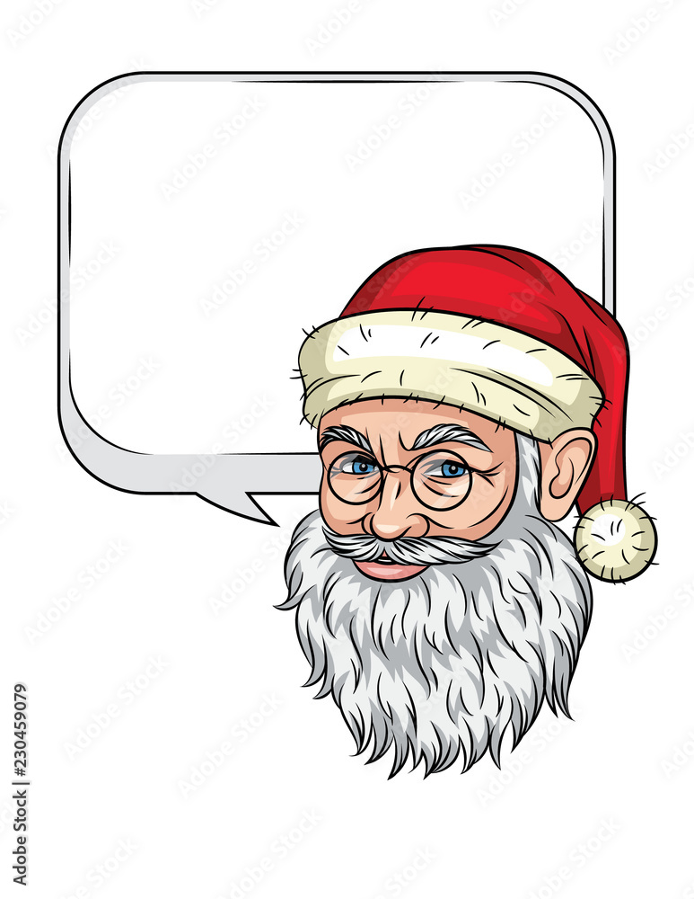 Realistic Santa Claus Face Drawing