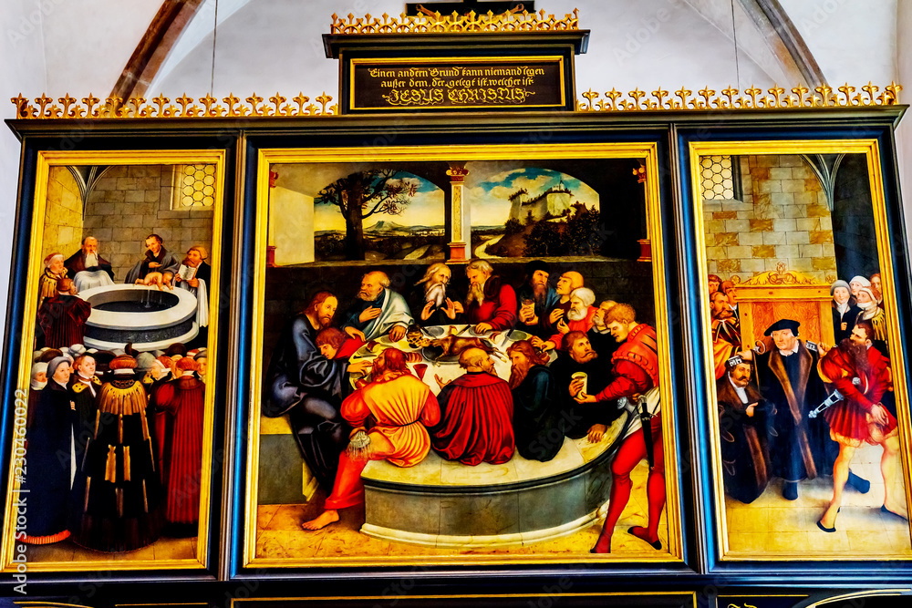 Last Supper Altarpiece Mary's City Church Lutherstadt Wittenberg ...
