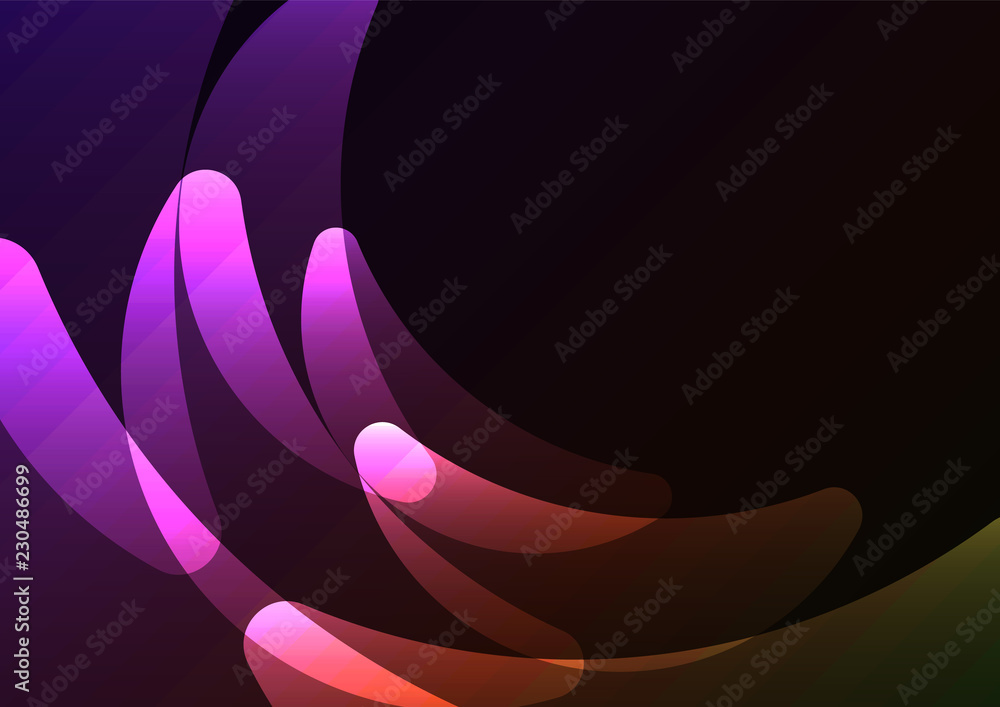 rainbow petal layer dark background, floral collage backdrop, simple ...