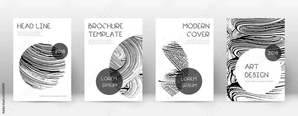Cover Page Design Template Trendy Brochure Layout Stock Vector Adobe
