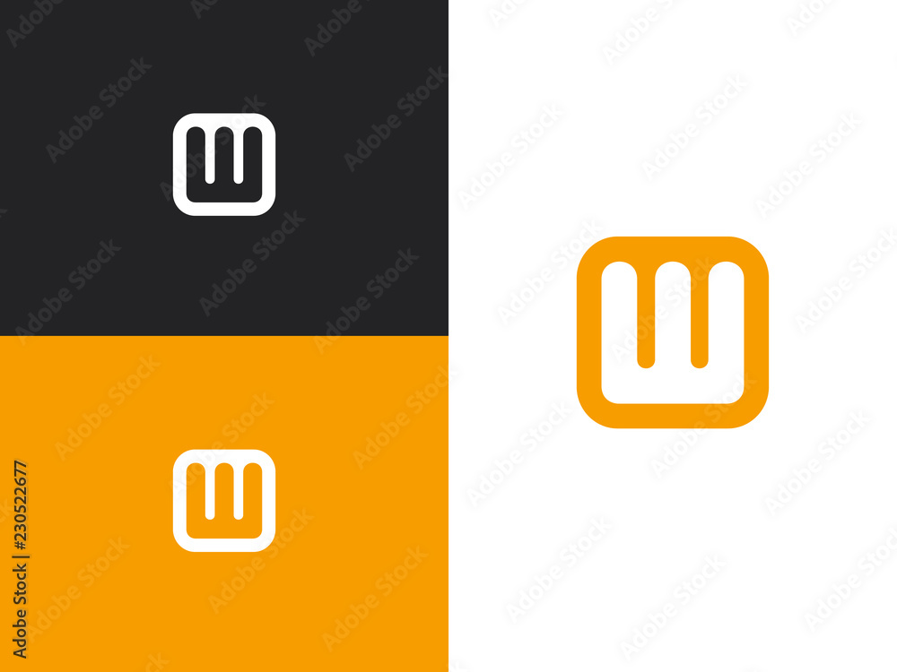 Initial letter W logo design template elements Stock Vector | Adobe Stock