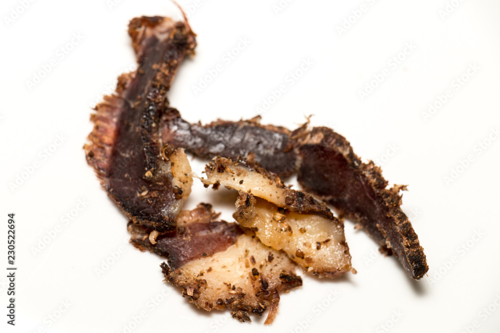 Biltong is South Africa's favorite traditional snack Stock Photo ...