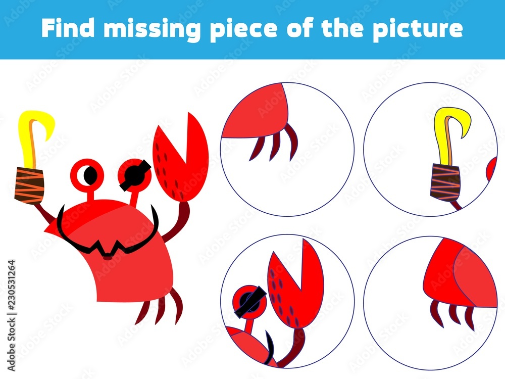Matching children educational game. Match insects parts. Find missing ...