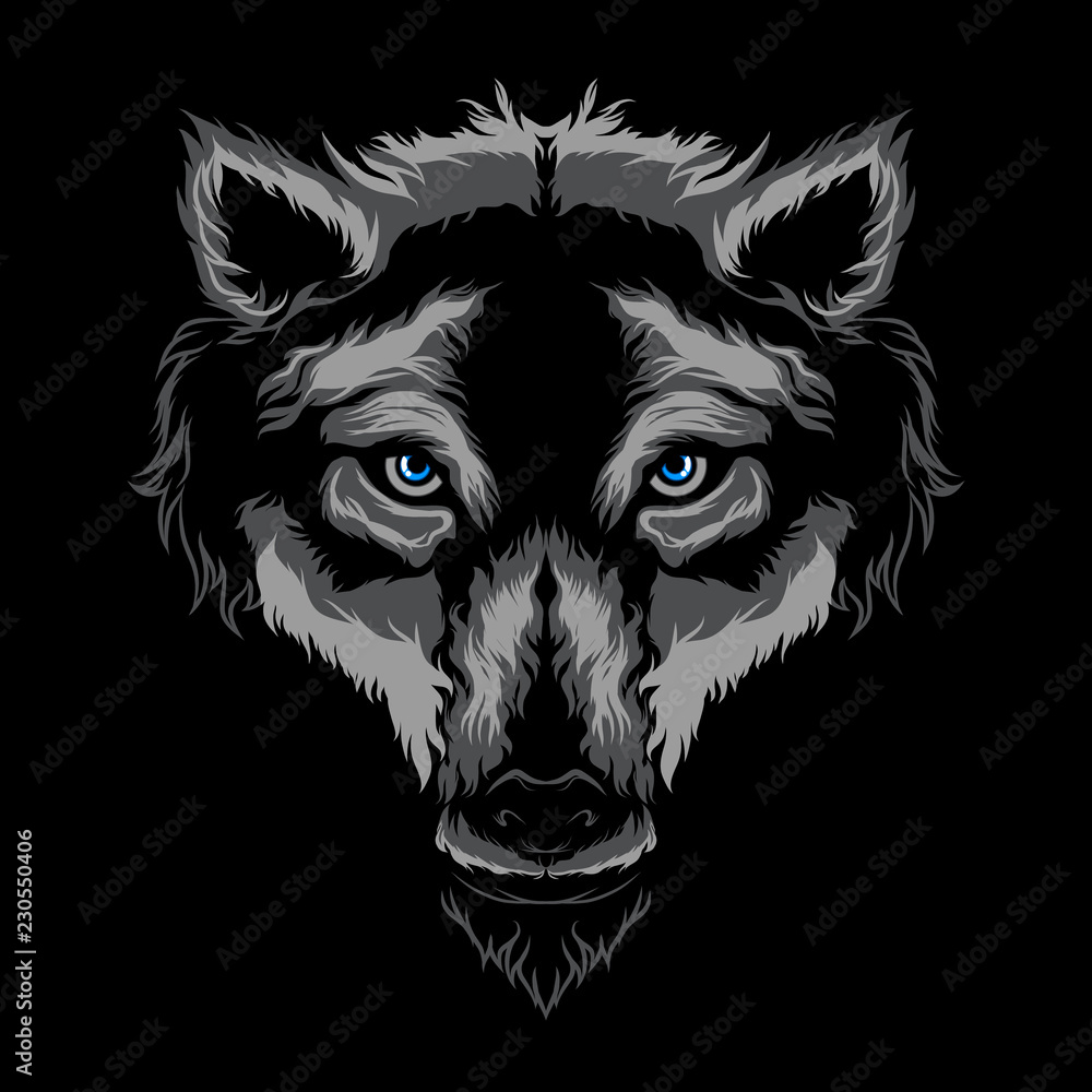 Wolf vector illustration art Stock Vector | Adobe Stock