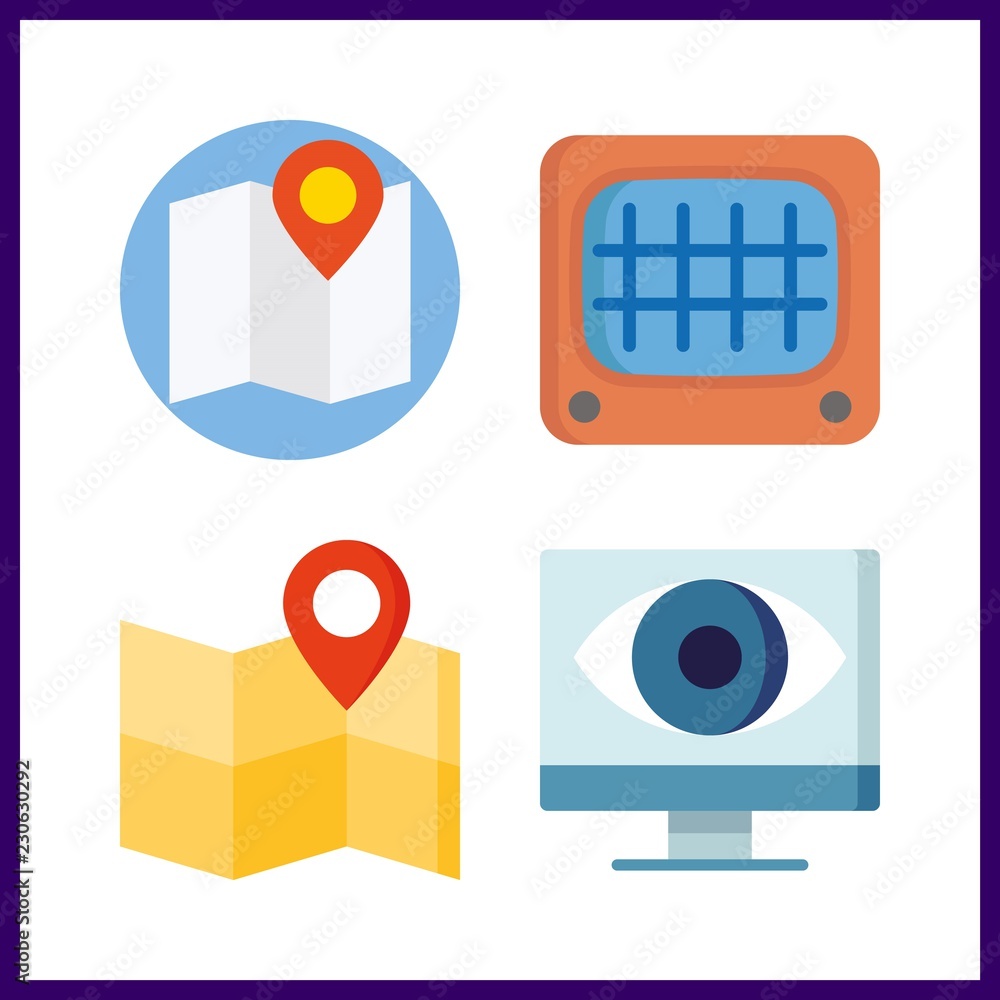 location icon. monitoring and map vector icons in location set. Use ...