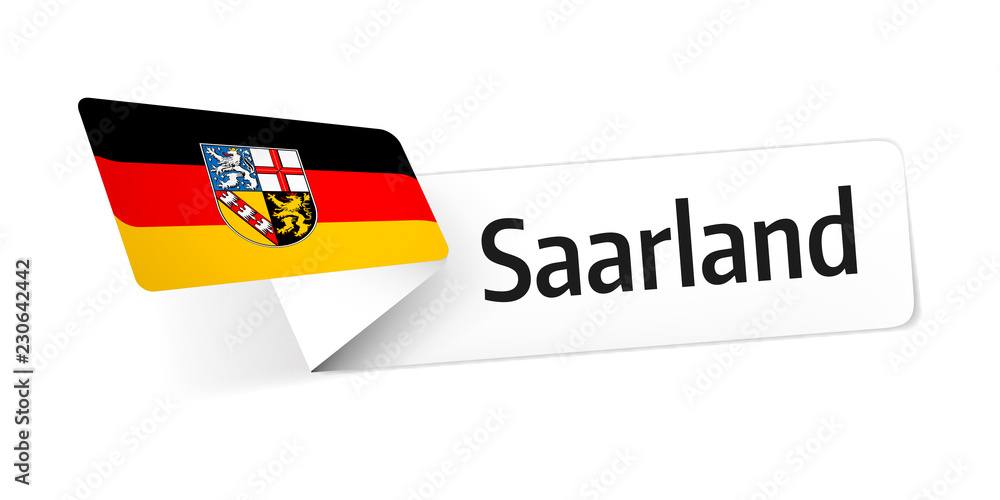 Photo Flaggen der deutschen Bundesländer: Saarland, E. Zacherl ...