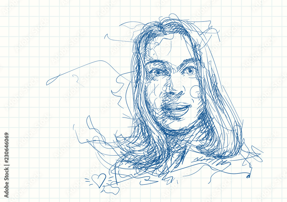 Pen Scribble Drawing