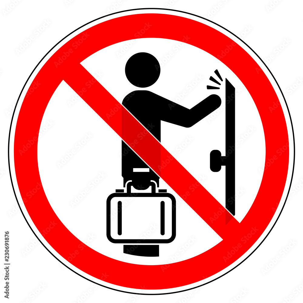 srr470 SignRoundRed - german - Verbotszeichen: Betteln und Hausieren ...