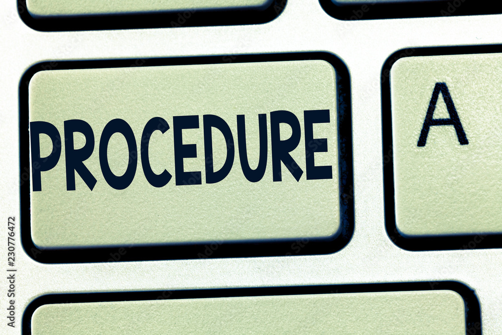Procedure Word