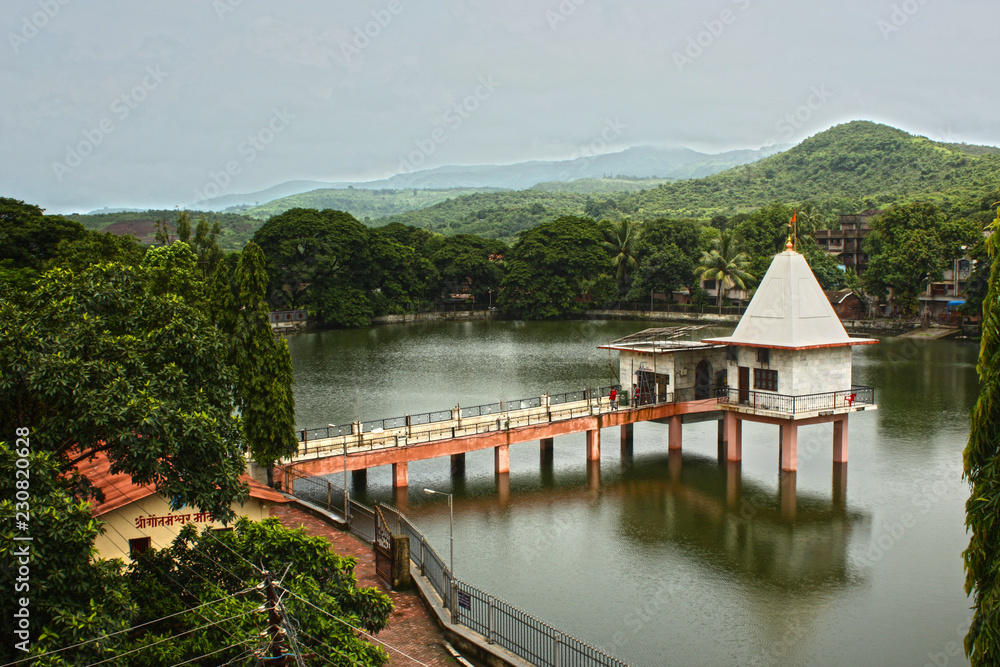 Kasar Lake Sai-Baba Temple in Pen, Raigad district of Indian state of ...