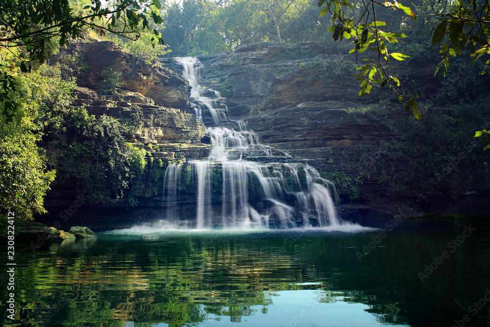 The Pandav Falls is a waterfall in the Panna district in the Indian ...