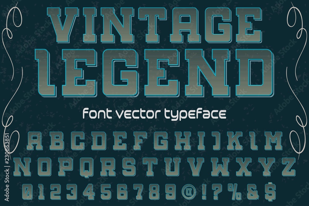 font handcrafted typeface vector vintage named vintage cigar font ...
