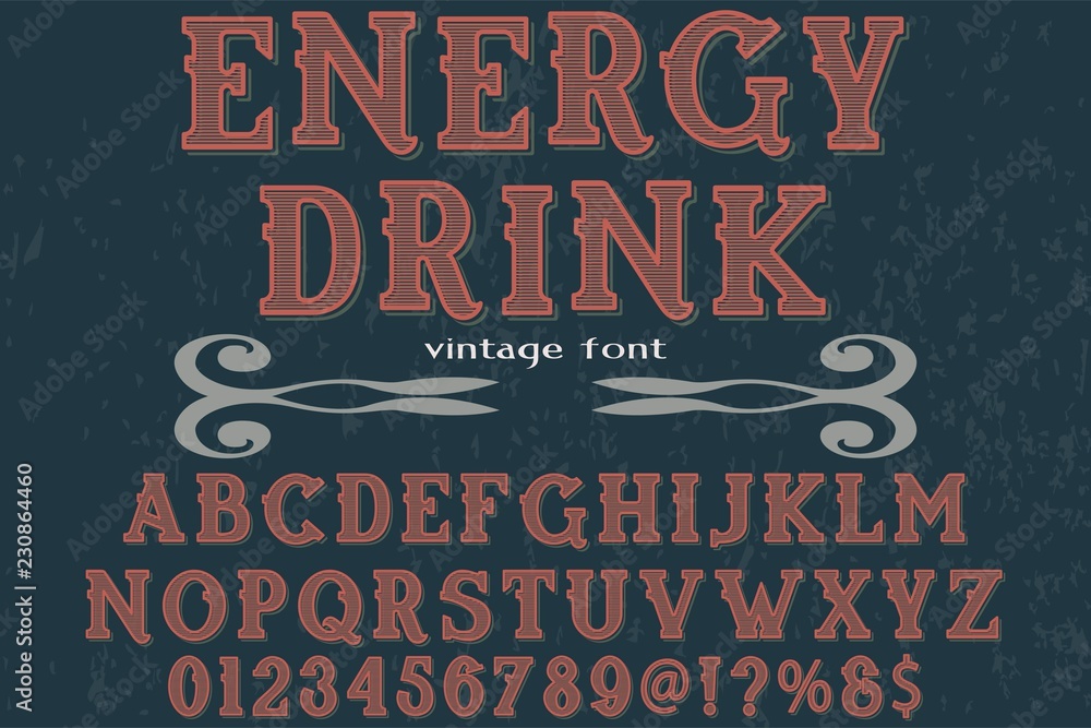 font handcrafted typeface vector vintage named vintage cigar font ...